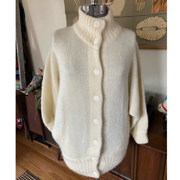 American Vintage | Sweaters | Vintage Ib Diffusion Mohair Blend Button ...